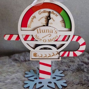 Nice-o-meter Christmas Stand Laser Cut Ready Files 3mm / Svg Dfx Ai ...