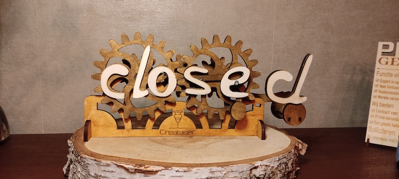 Open Closed Sign Laser Cut Files / Download / Lbrn Svg Ai Dfx Files ...