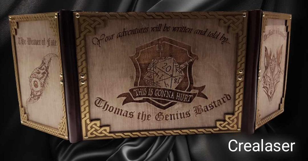 Dungeon Master Screen, Table Top Gaming Scherm Cut File, Svg Dfx Ai ...