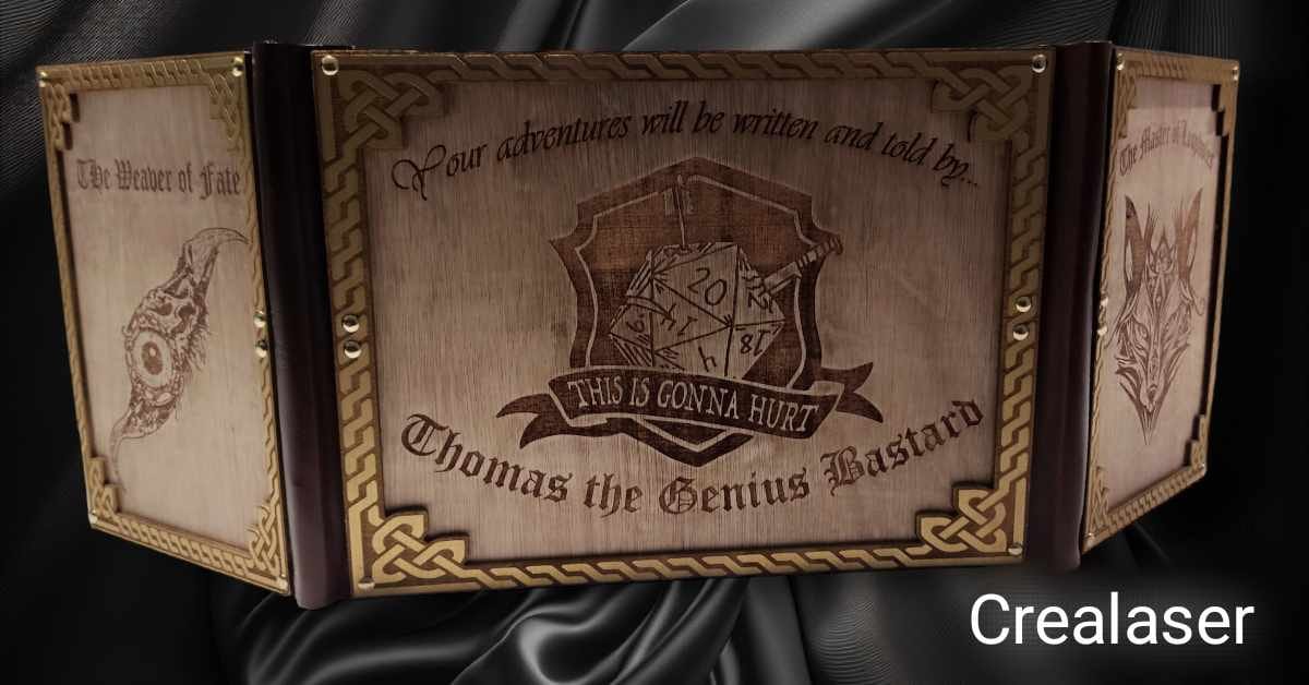 Dungeon Master Screen, Table Top Gaming Scherm Cut File, Svg Dfx Ai ...