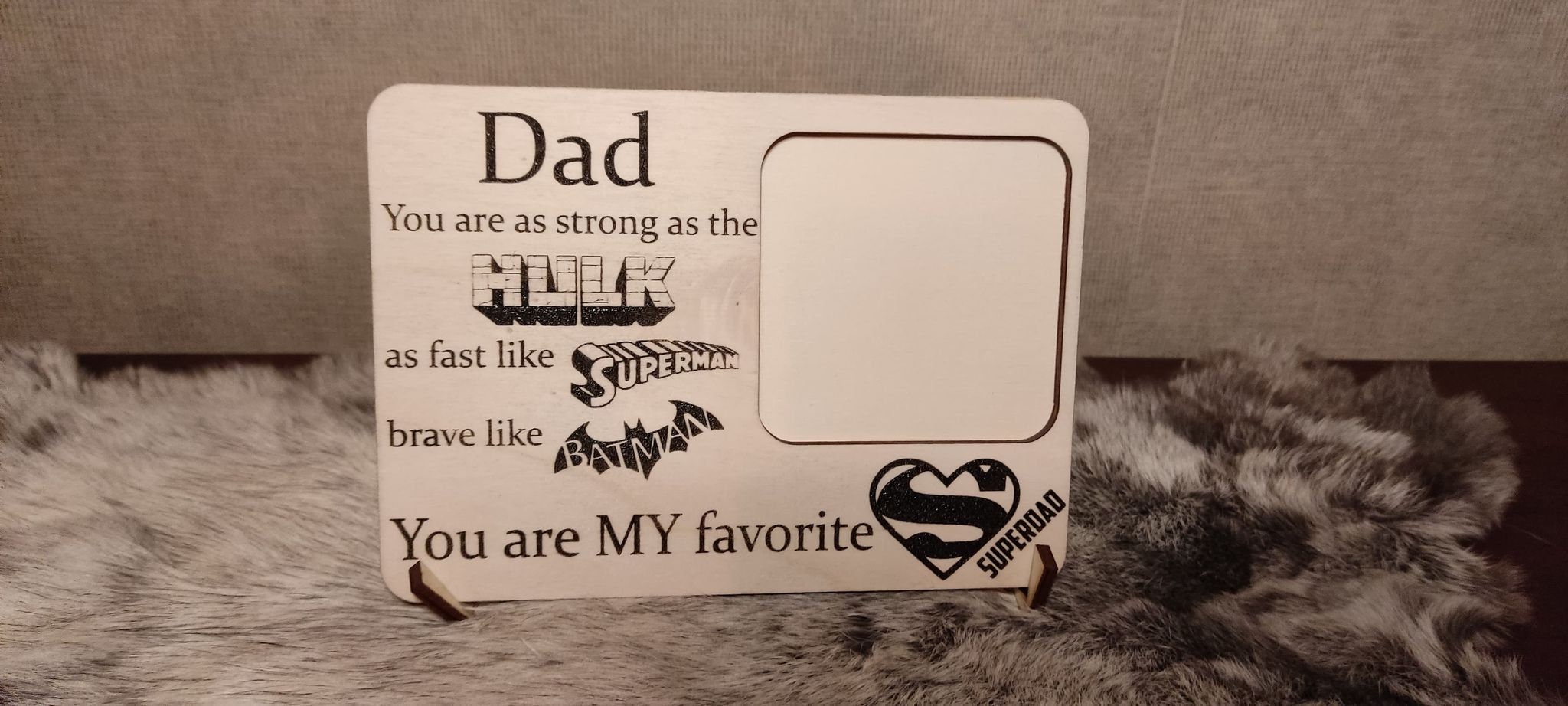 Fathersday Hero Frame Laser Cut File Lbrn Svg Dfx Ai Included - Etsy