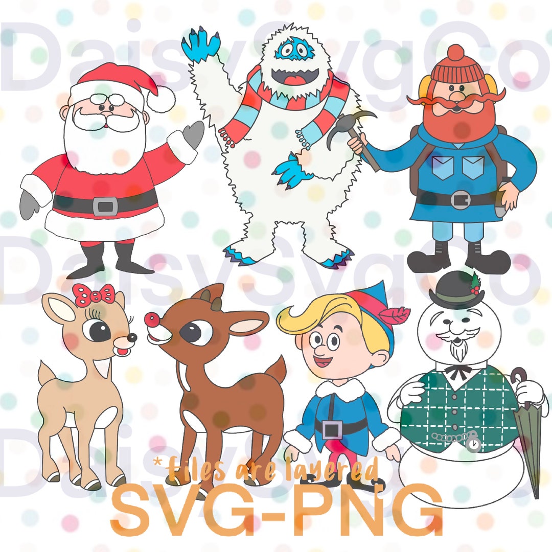 Rudolph the Red Nosed Reindeersvg PNG Christmas - Etsy Canada