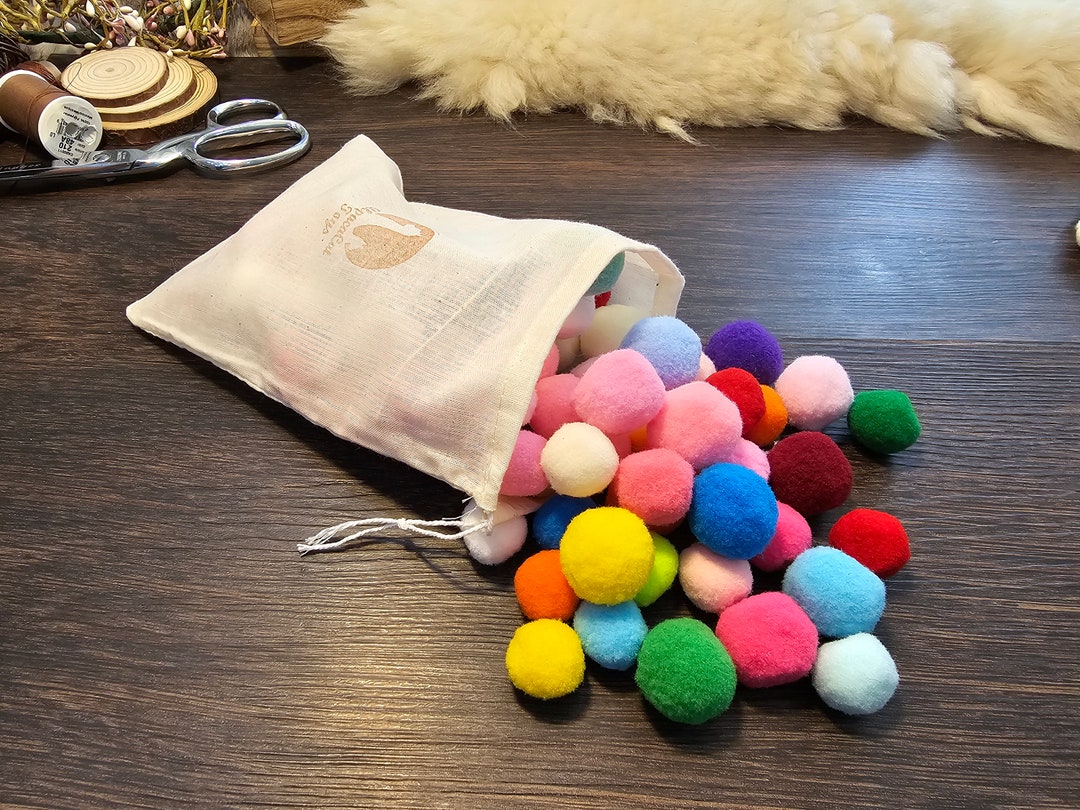 Catnip Pompom Cat Toys: Soft Plush Balls, 35-piece Set - Etsy