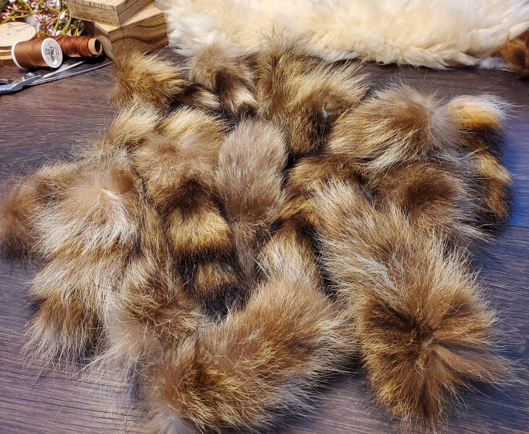 Raccoon Tail Pieces, Cat Toys, 4 Tail Pieces Included, Catnip Infused ...