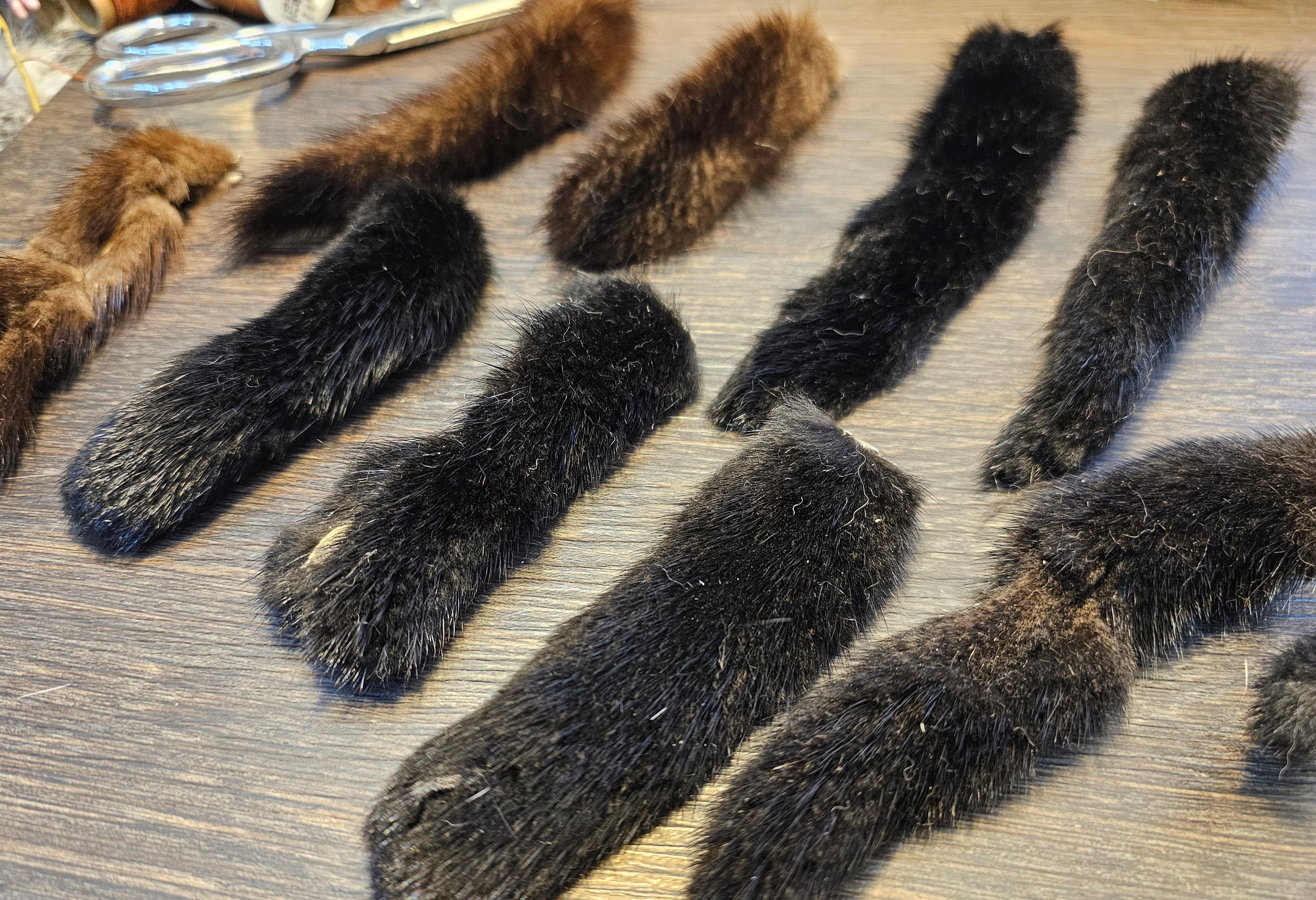 Real Mink Tails (set of 3), DIY Craft Supplies, Cat Toys, Catnip Option ...