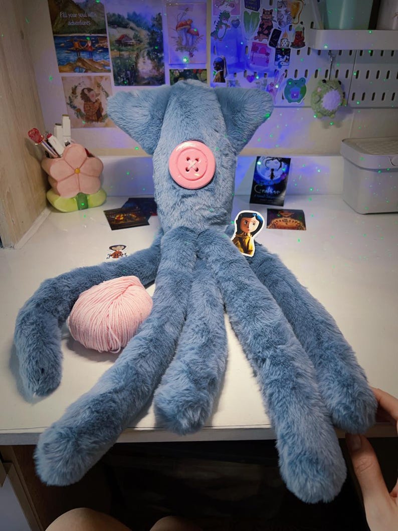 Blue Plush Squid From Coraline TO ORDER - Etsy
