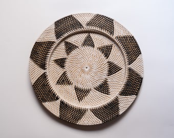 Large Rattan Wall Art - Etsy