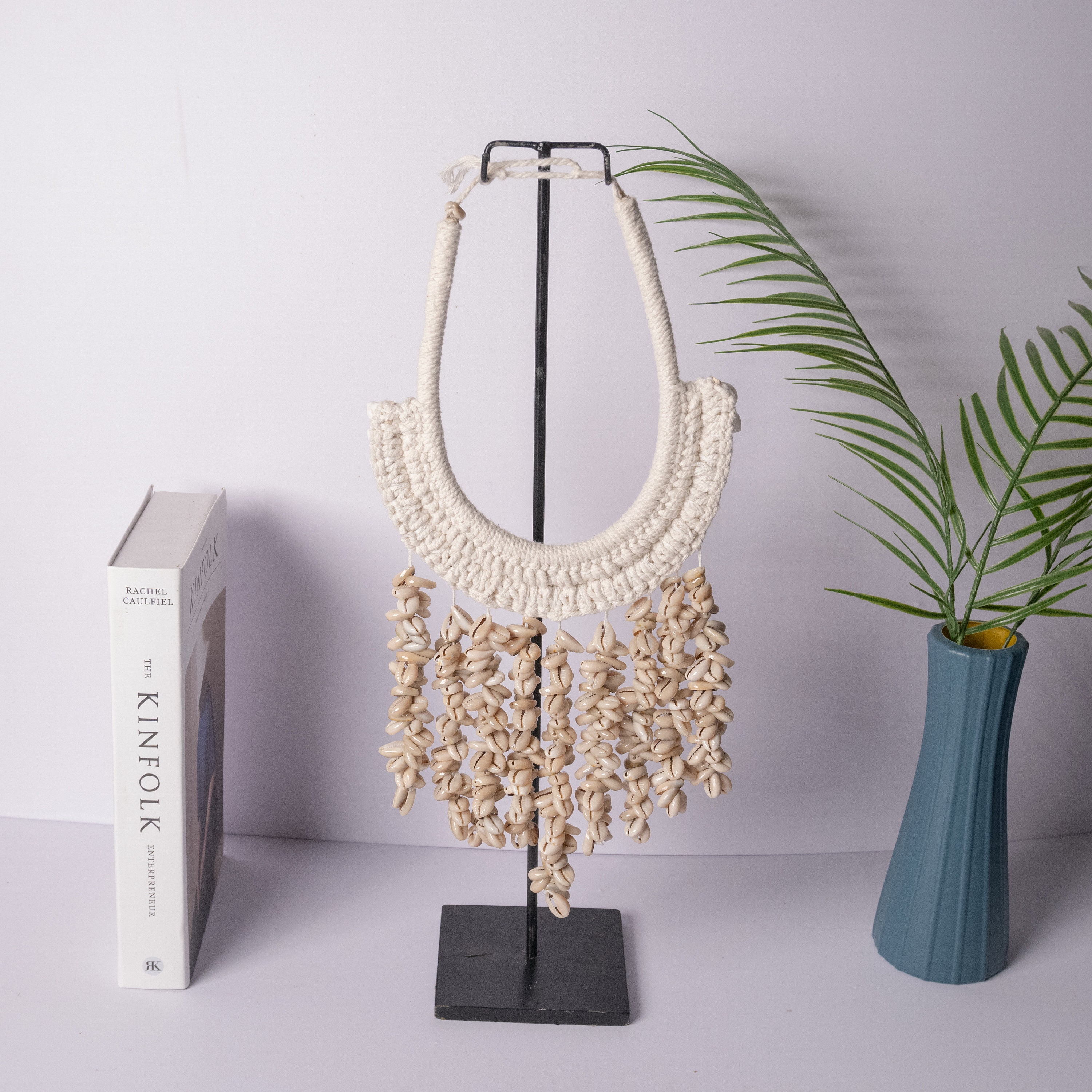 Cowrie Shells & Beads Decor / Sea Shell Decor / Coastal Decor / Sea ...