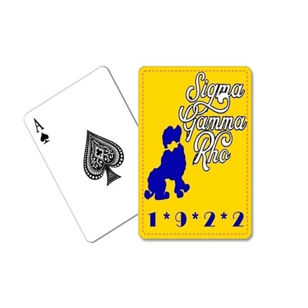 Sigma Gamma Rho Sorority Playing Cards Standard Size Team Building ...
