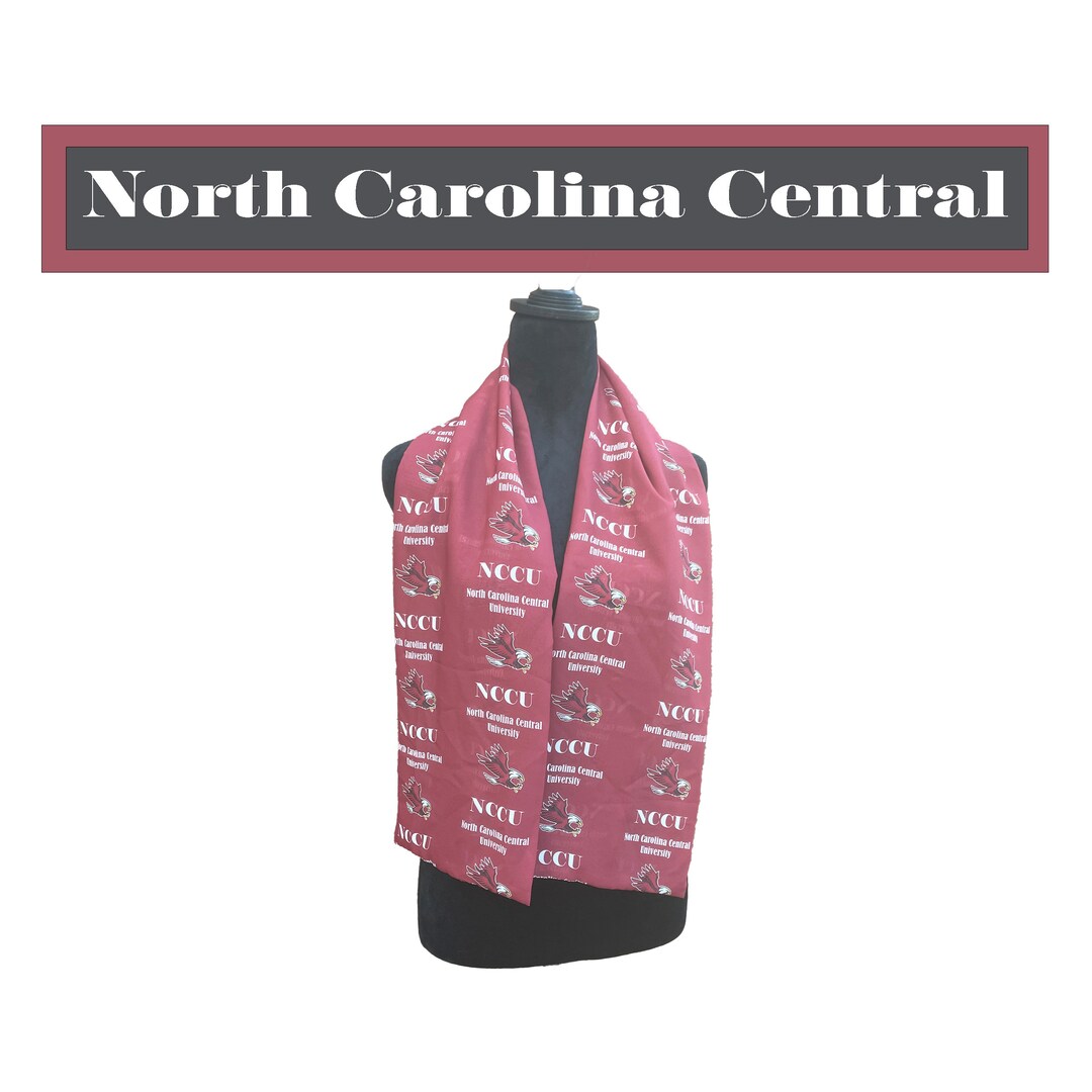 HBCU North Carolina Central University Maroon, Gray, and White Chiffon ...
