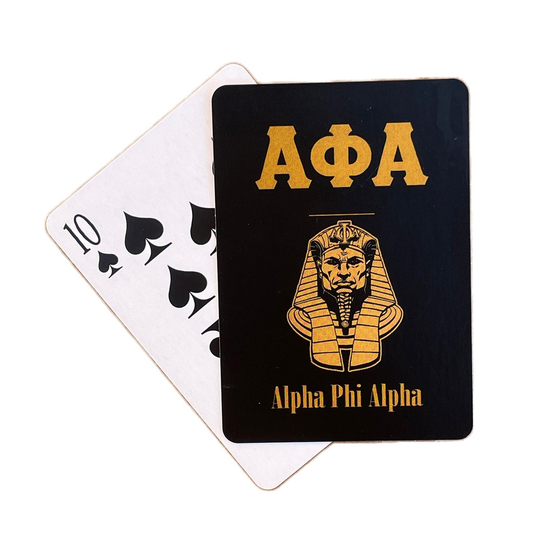 Alpha Phi Alpha Fraternity Playing Cards Standard Size Team Building ...