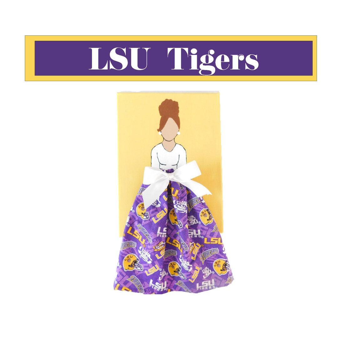 LSU Tigers Louisiana State University Fan Gift Doll Painting, Home ...