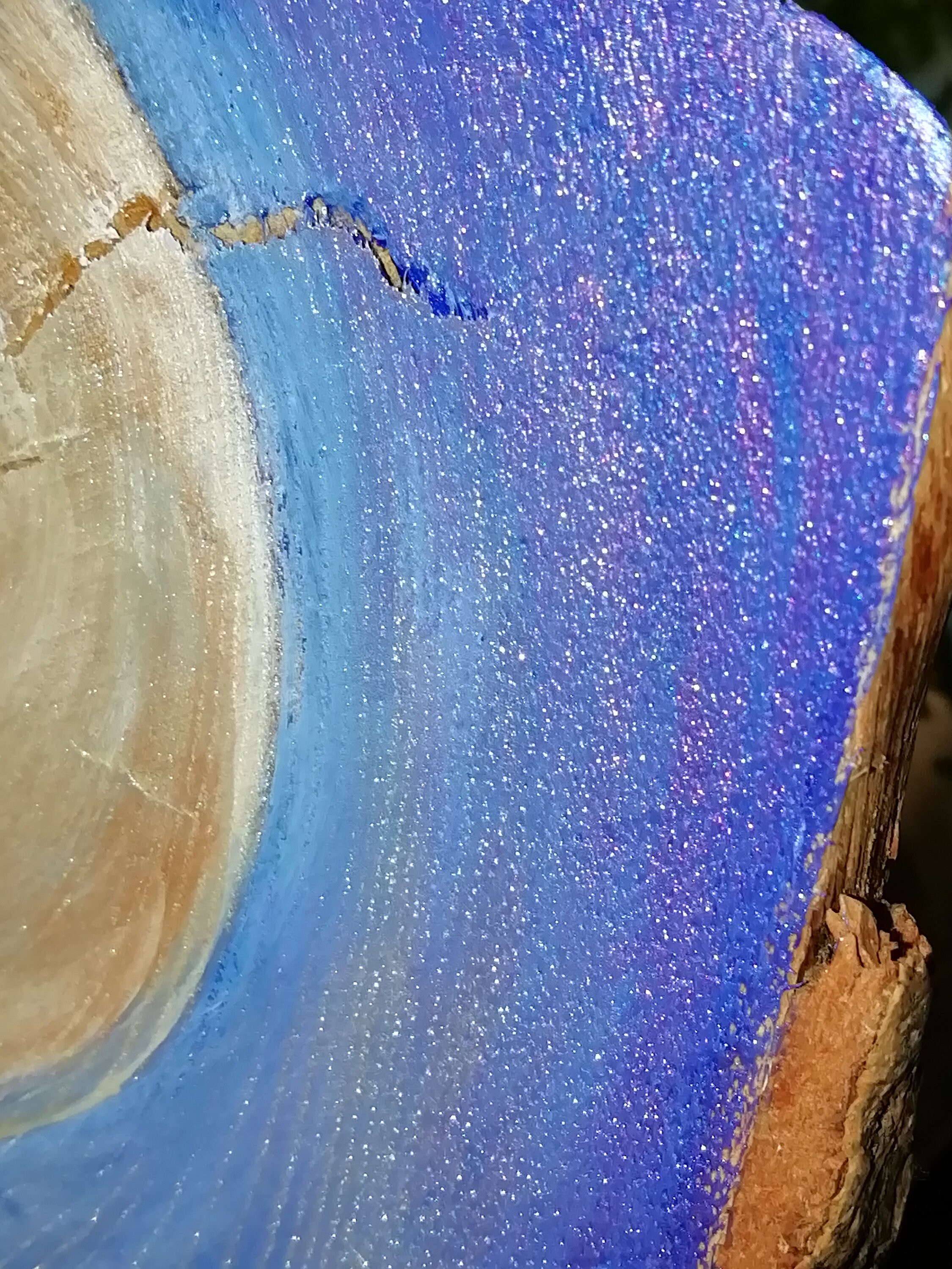 Hare in Moon Painted Wood Sculpture Ornament Hares in Moonlight ...
