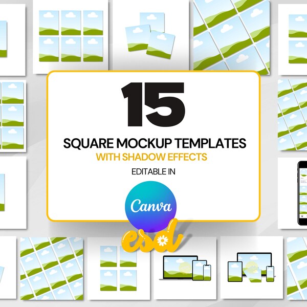 Instagram Canva Template Mockup - Etsy
