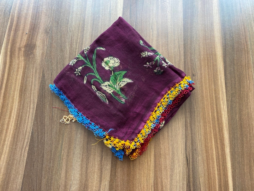 Woodblock Scarf Turkish Headscarf Hair Band Head - Etsy