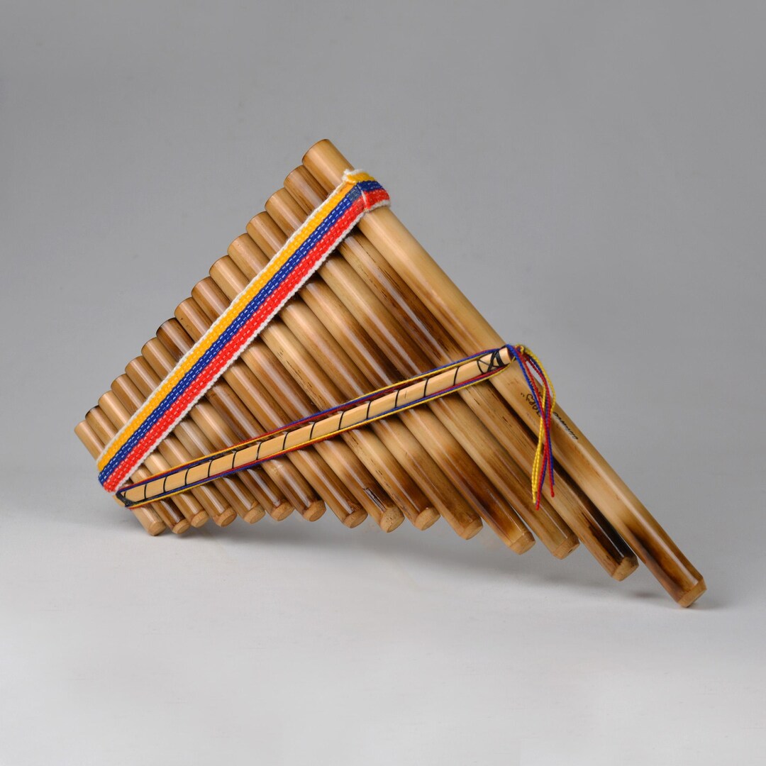 Large Beautiful Andes Folk Instrument Handmade Decorative Bamboo Pan ...