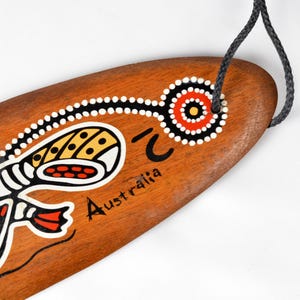 Vintage Australian Aboriginal Tribal Art Hand Painted Hardwood ...