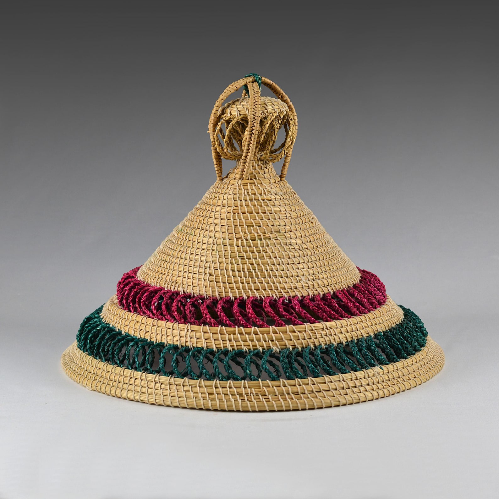 Vintage Basotho Straw Hat Mokorotlo: Lesotho National Symbol Folk Art ...