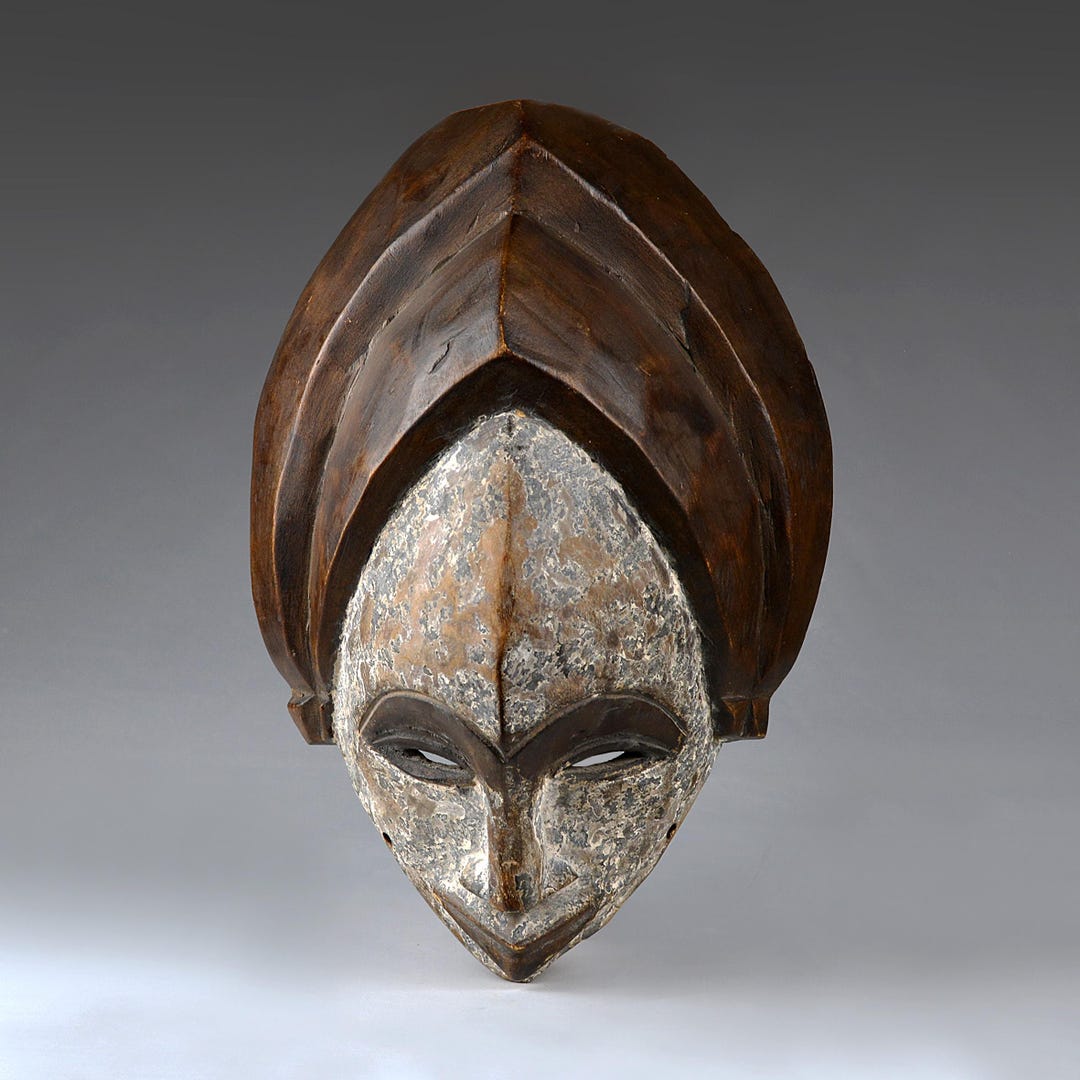 Traditional African Art Gabonese Punu Tribal Art Handmade Ritual ...