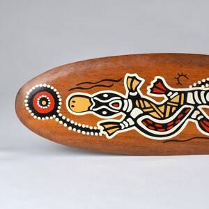 Vintage Australian Aboriginal Tribal Art Hand Painted Hardwood ...