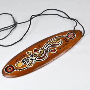 Vintage Australian Aboriginal Tribal Art Hand Painted Hardwood ...