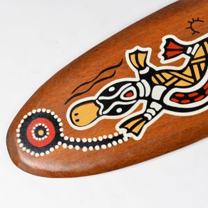 Vintage Australian Aboriginal Tribal Art Hand Painted Hardwood ...