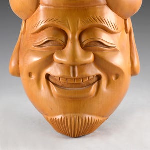 Vintage Japanese Traditional Folk Art Ittobori Wood Carving Daikoku ...