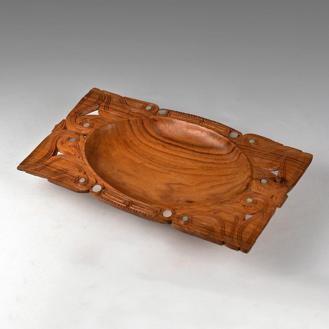 Rare Oceania Melanesia Tribal Art Massim Style Wooden Sago Platter Dish ...