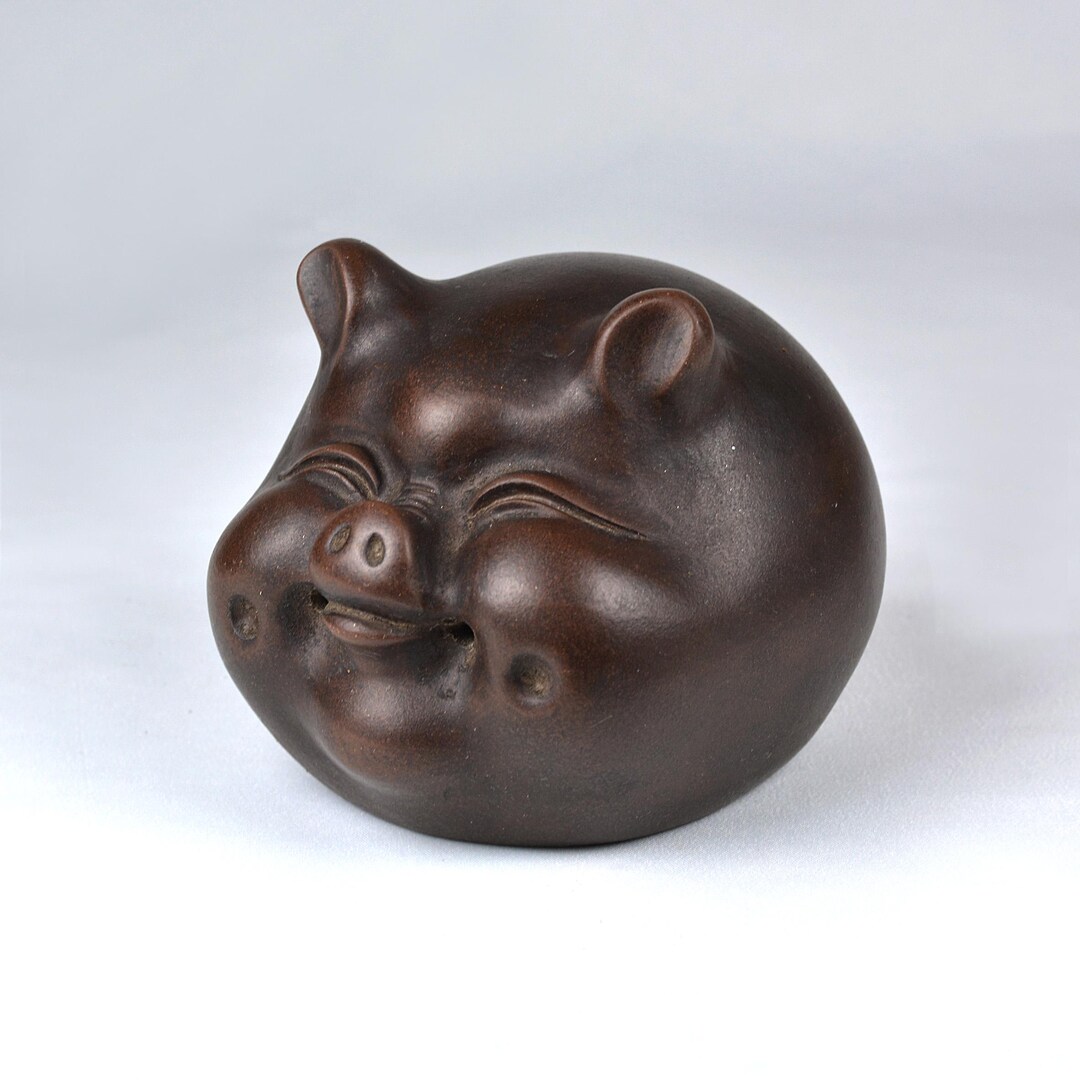 Vintage Chinese Pottery Art Yixing Purple Clay Zisha Tea Pet (chachong ...