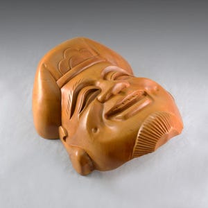 Vintage Japanese Traditional Folk Art Ittobori Wood Carving Daikoku ...