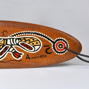 Vintage Australian Aboriginal Tribal Art Hand Painted Hardwood ...