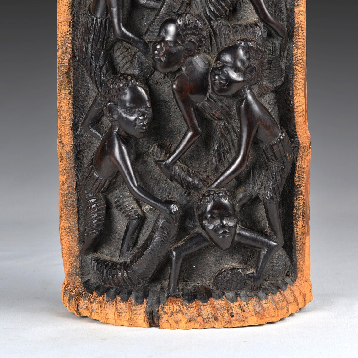 Vintage Makonde Ebony Tree of Life Sculpture: Tanzanian Tribal Art (11. ...