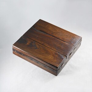 Vintage Rustic Style Farmhouse Decor Handmade Wooden Storage Box With ...