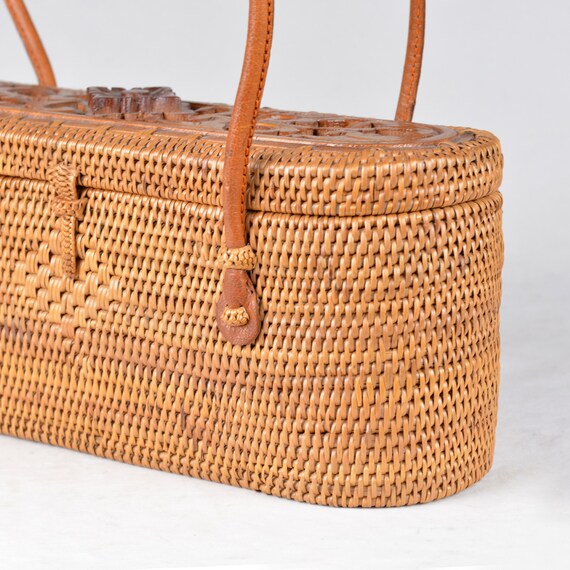 Vintage Southeast Asian Tropical Style Rattan Weaving… - Gem