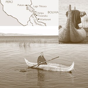 Andean Culture Lake Titicaca Aymara Indigenous Handwoven Reed Boat ...