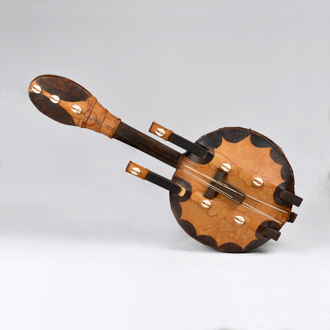 Large Vintage West African Traditional Folk Musical Instrument ...