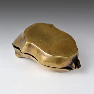 Rare Vintage Cast Brass Hinged Frog Trinket Box (N3638) - Etsy