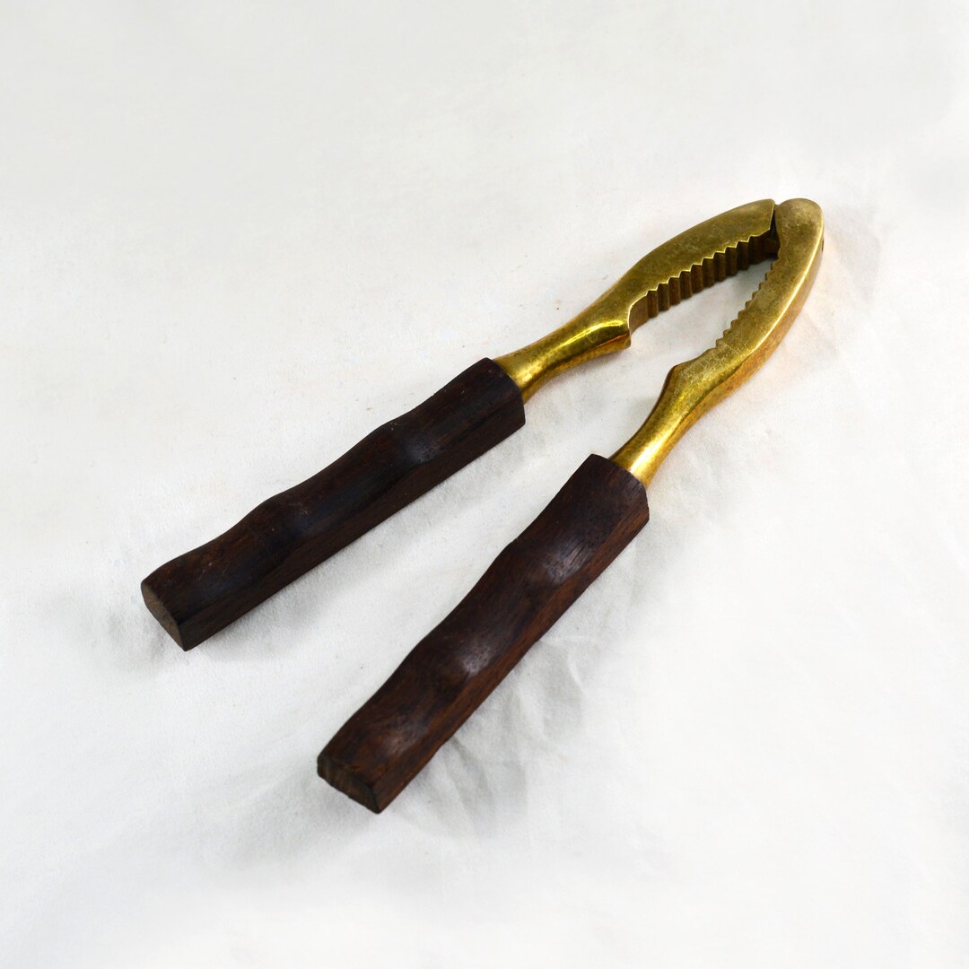 Vintage Brass Nutcracker With Wooden Handle 6.6/16.7cm - Etsy