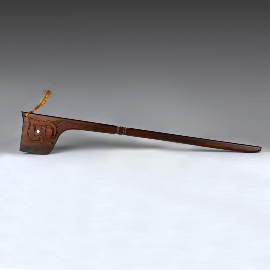 Vintage Hand Carved Wooden Maori Tewhatewha, Polynesian Tribal Art 21 ...