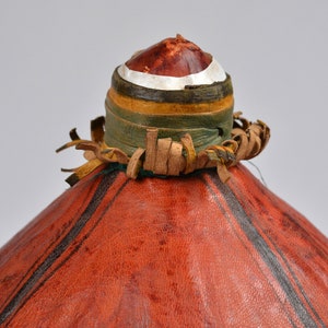 Large Vintage African Folk Crafts Natural Woven Traditional Mali Hat ...