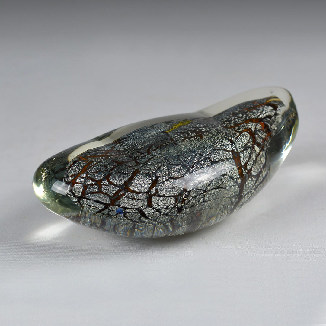 Vintage Handmade Art Glass Paperweight Desktop Décor L6.7”/17cm (N4481 ...
