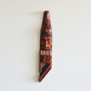 Vintage Inca Civilization Bolivian Folk Art Hand Carved Wood Sculpture ...