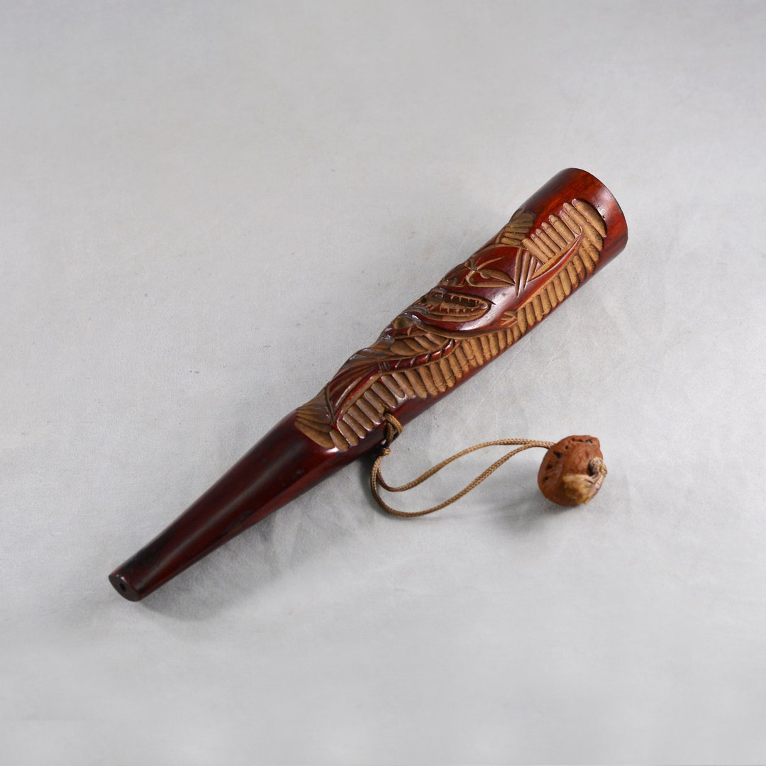 Japanese Fine Antique Kimono Accessories Netsuke Massive Wood Deep ...