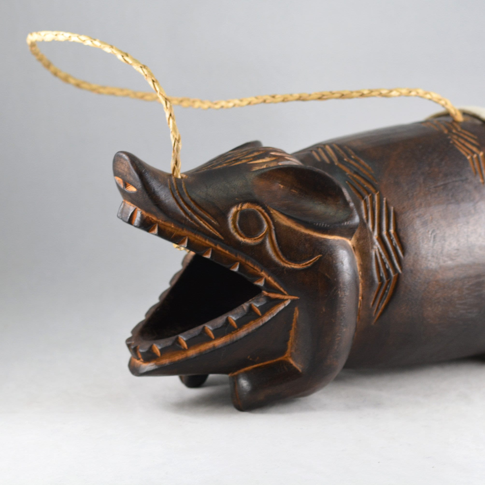 Rare Philippine Ethnic Tribal Art Hand Carved Wood and Hide - Etsy