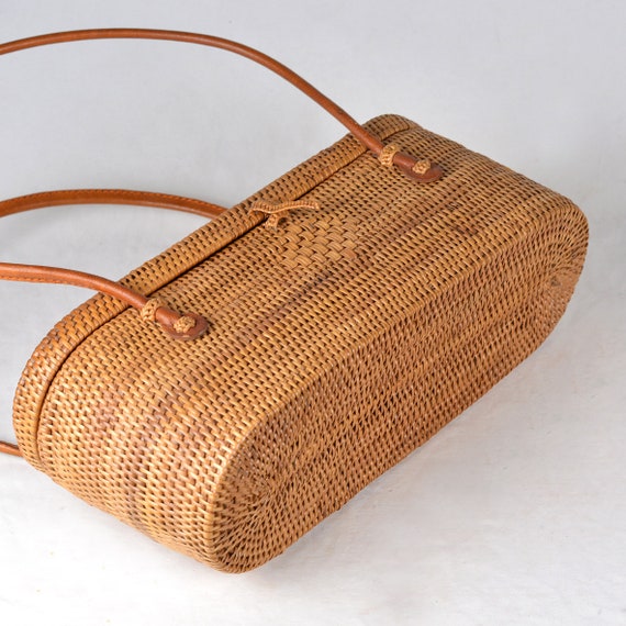 Vintage Southeast Asian Tropical Style Rattan Weaving… - Gem