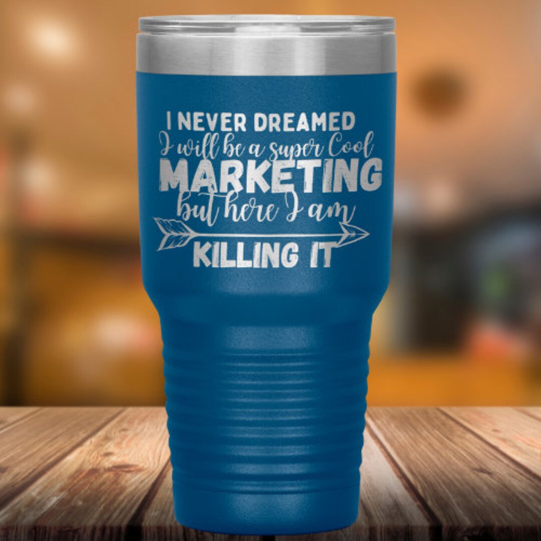 Marketing Manager Travel Mug, Stainless Steel Tumbler, Super Cool ...