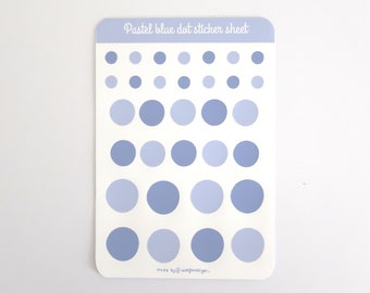 Blue Circle Sticker - Etsy