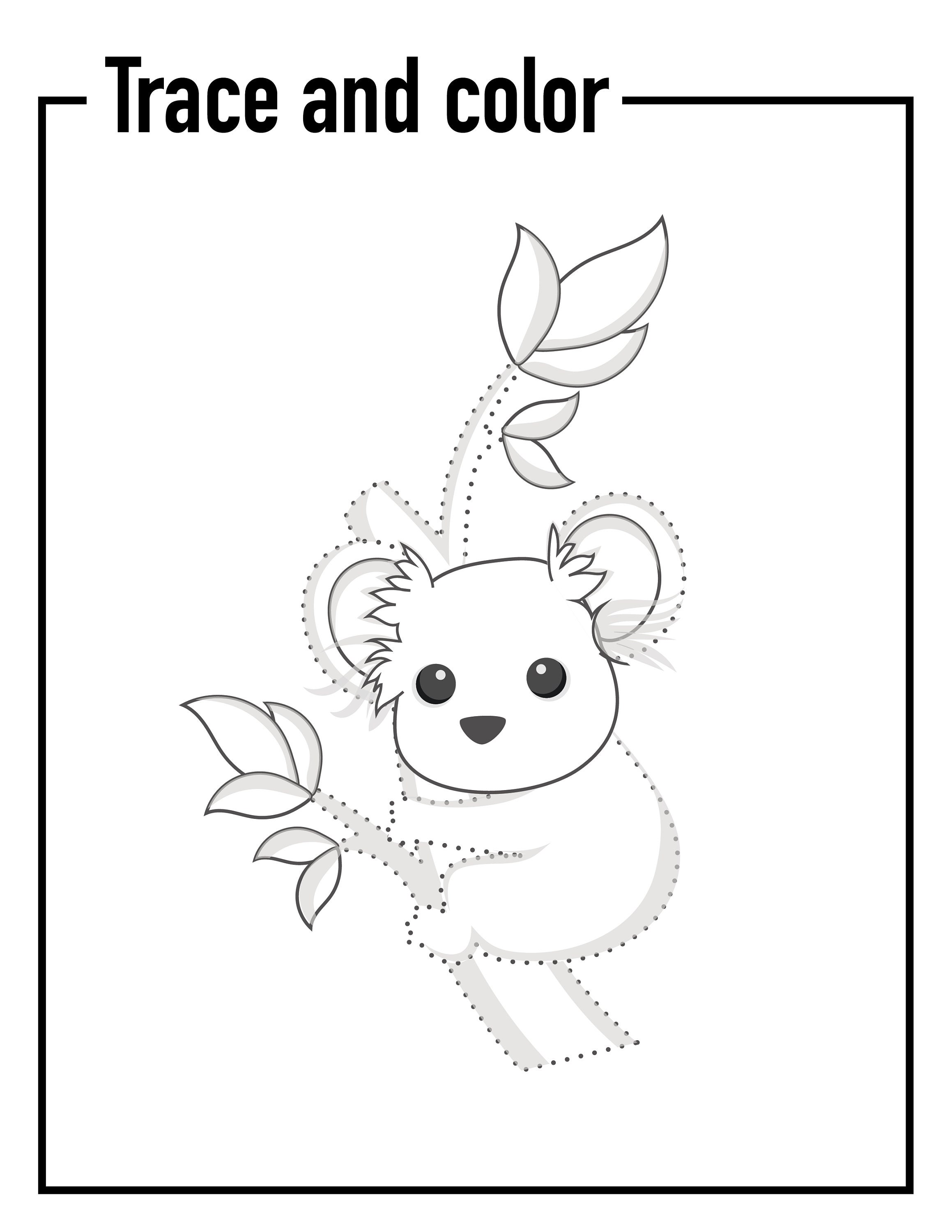 12 Tracing and coloring of animals | Etsy