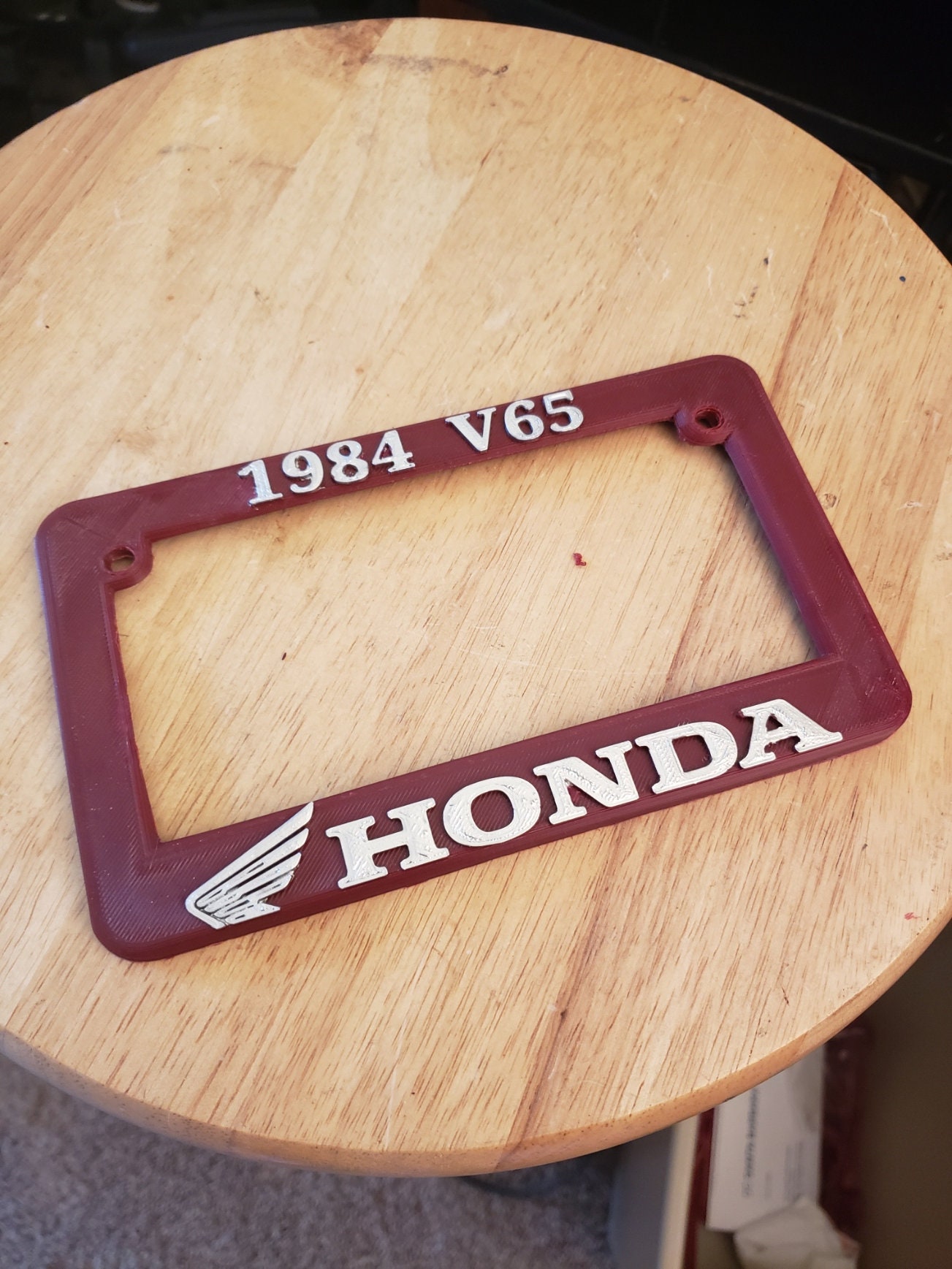 Custom Motorcycle License Plate Frame - Etsy