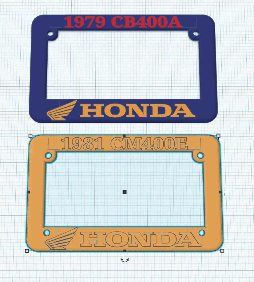 Custom Motorcycle License Plate Frame - Etsy